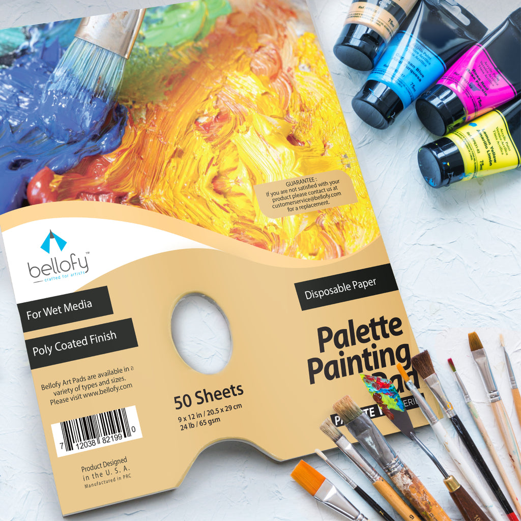 Palette Painting Pad – Disposable 50 Sheets - Paint Mixing Palette ...